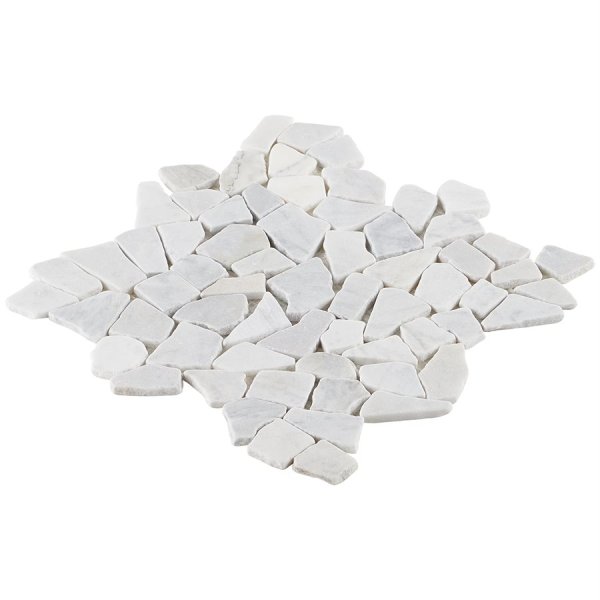Tile in Style Store - Pebblestone Carrara Tumbled Natural Stone - SOHO S...